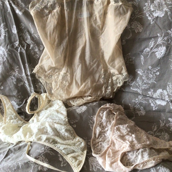 Unknown | Intimates & Sleepwear | Vintage Sheer Teddies And Panty ...